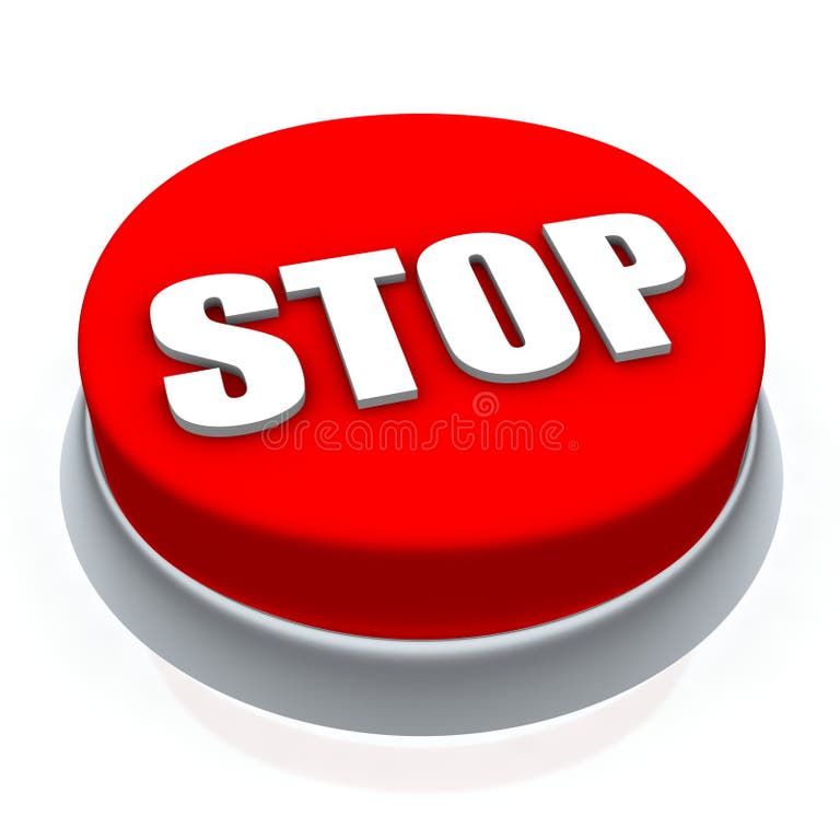 Stoppknapp stock illustrationer. Illustration av rött - 17233340