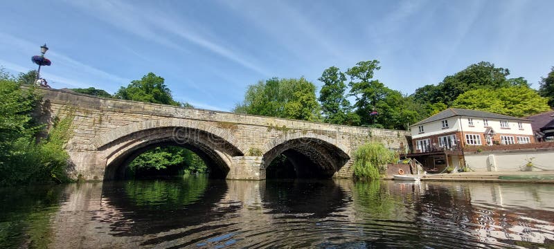 Knaresborough High Bridge Over the River Nidd Stock Photo - Image of ...