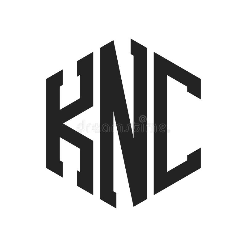 KNC Logo Design. Initial Letter KNC Monogram Logo Using Hexagon Shape ...
