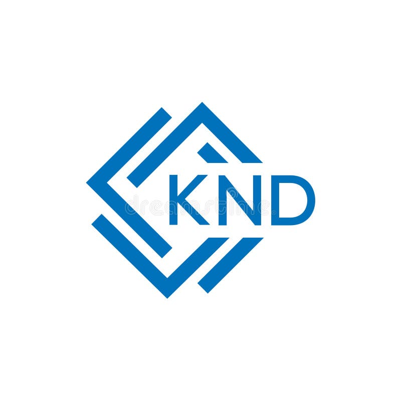 KND Letter Logo Design on White Background. KND Creative Circle Letter ...