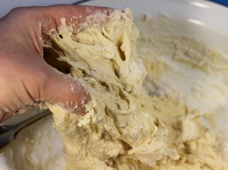 Kneaded the dough stock photo. Image of dough, confection - 65474048