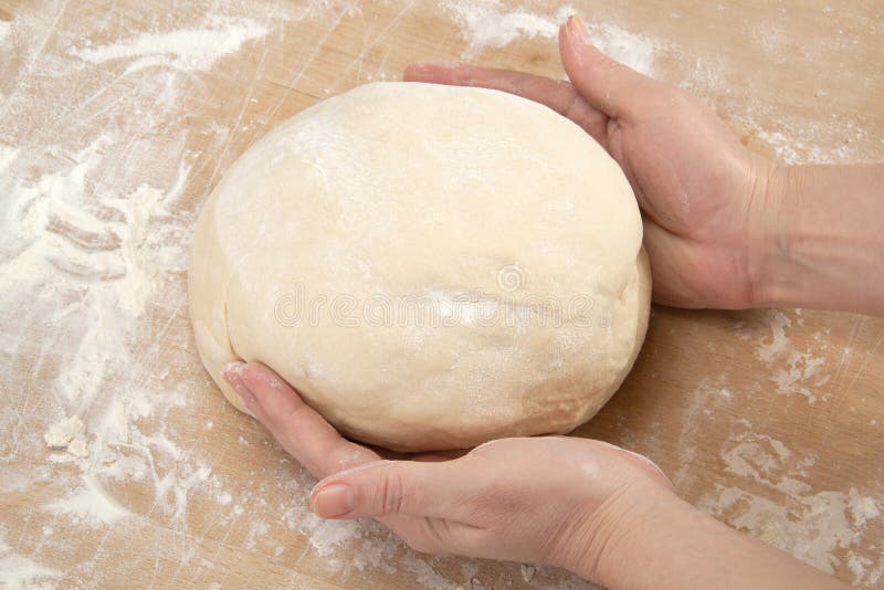 Kneading dough stock photo. Image of home, skill, preparation - 18900456