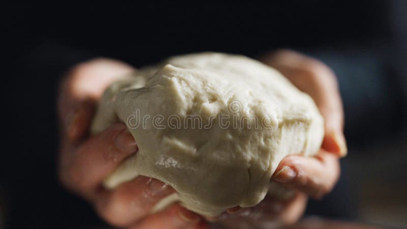 Kneading the dough stock photo. Image of housework, kneading - 364863140