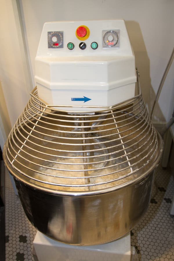 Kneading the Dough with a Robot at Bakery Stock Image - Image of ...