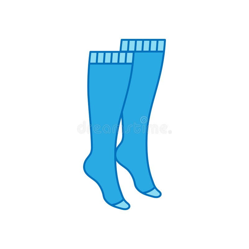 Knee High Socks Icon Design Template Vector Illustration Stock Vector ...