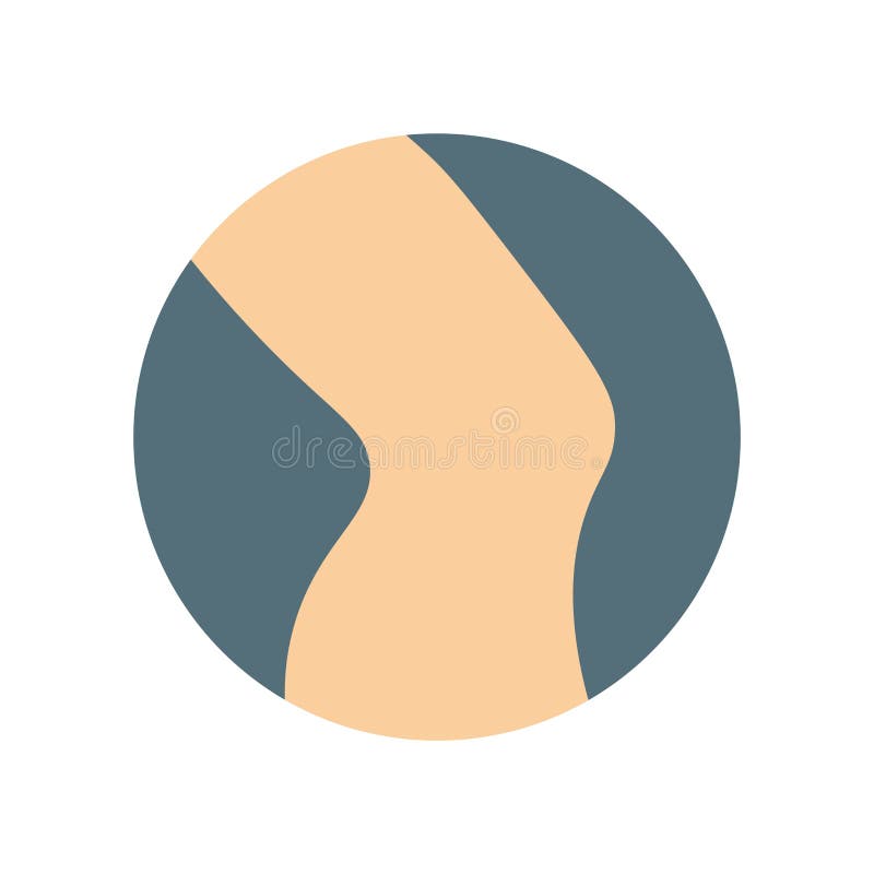 Knee Icon Vector Sign and Symbol Isolated on White Background, K Stock ...