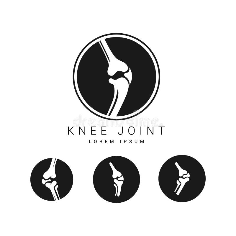 Knee Joint Icon Vector on White Isolated Background Stock Vector ...