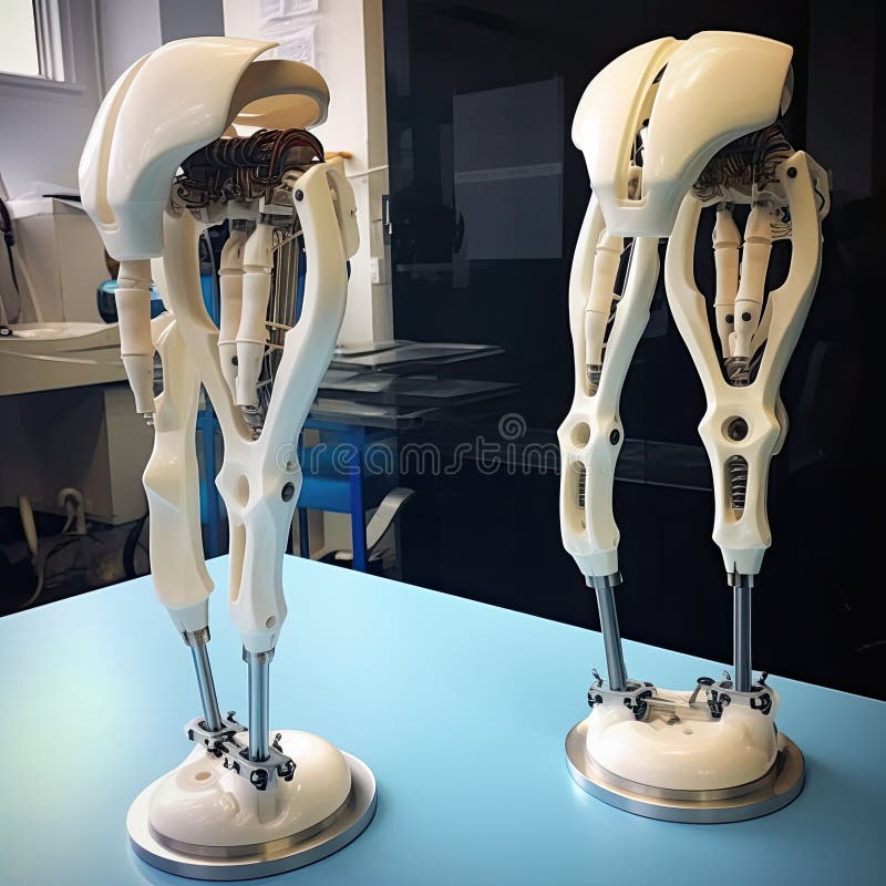 Modern Prosthesis for Leg Amputees,knee Joint Model,AI Generated Stock ...