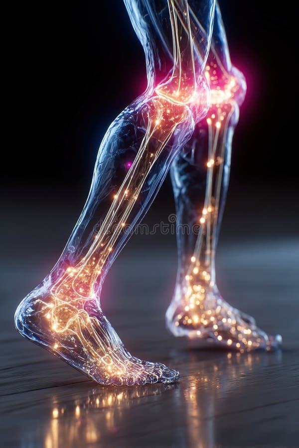 Ai Generated Foot Anatomy Pain Visualization Stock Photos - Free ...