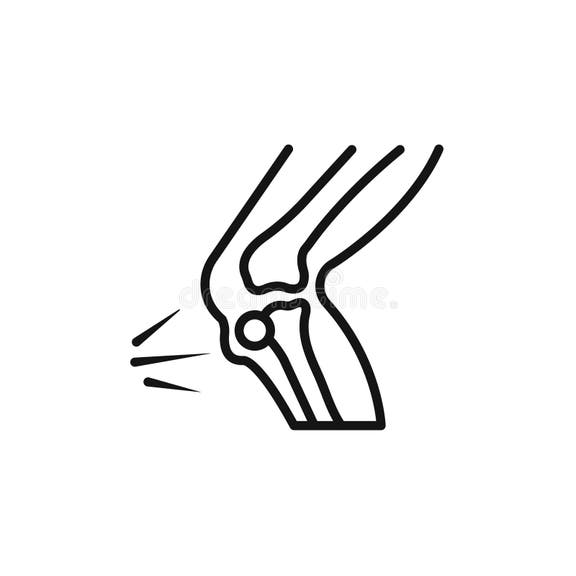 Knee Pain Icon Vector Set Collection for Web Stock Vector ...