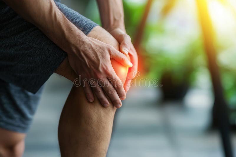 Knee Pain, Joint Inflammation, Arthritis and Degenerative Changes, Man ...