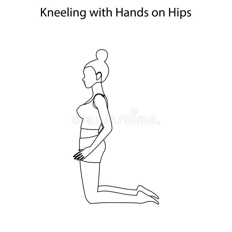 Human Kneeling Stock Illustrations – 503 Human Kneeling Stock ...