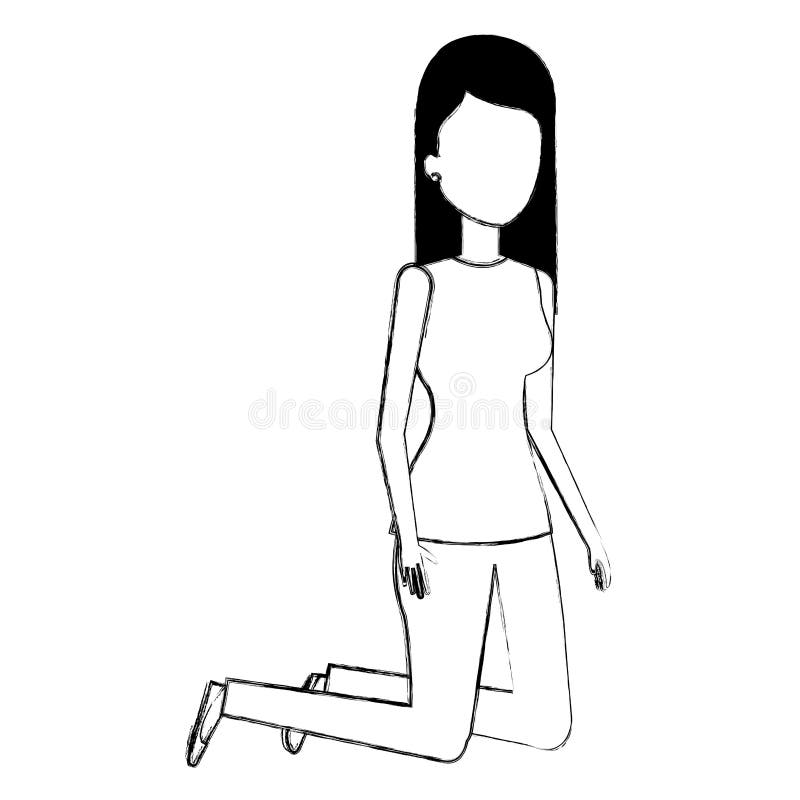 Kneeling Face Stock Illustrations – 246 Kneeling Face Stock ...