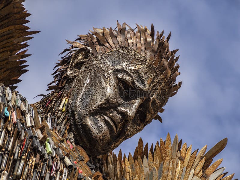 BIRMINGHAM, UK - MAY 28, 2019: Knife Angel Statue by the British ...