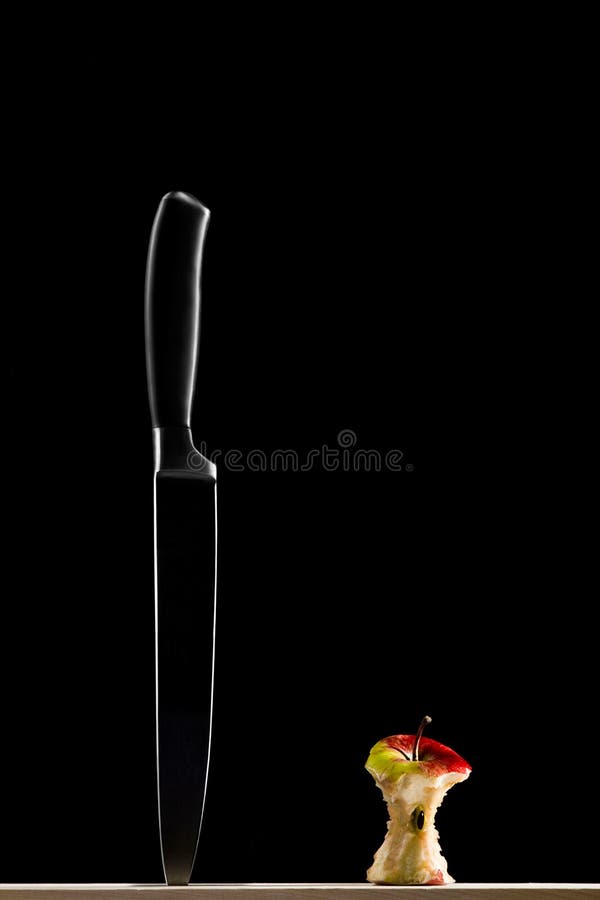 Knife and apple stock image. Image of sharp, smooth, steel - 17238265