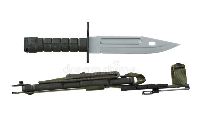 Knife Army Metal Weapon, Side View Stock Illustration - Illustration of ...
