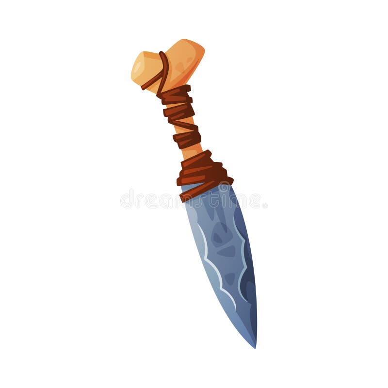 Primal Stone Age Tools and Weapon Vector Set Stock Vector ...
