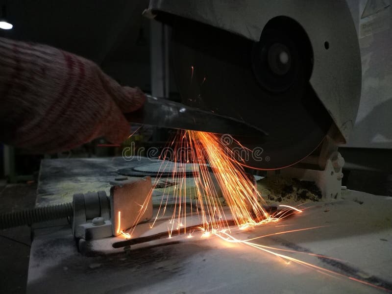 The Knife is Being Lent at the Grinder Machine Stock Photo - Image of ...