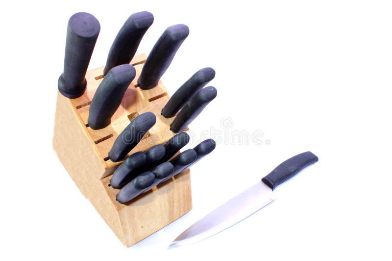 Knife Block stock image. Image of object, slice, wooden - 25646969