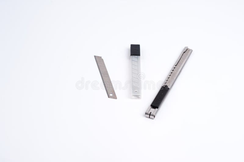 Knife Box Cutter Blade Storage. Stock Photo - Image of hand, cutter ...