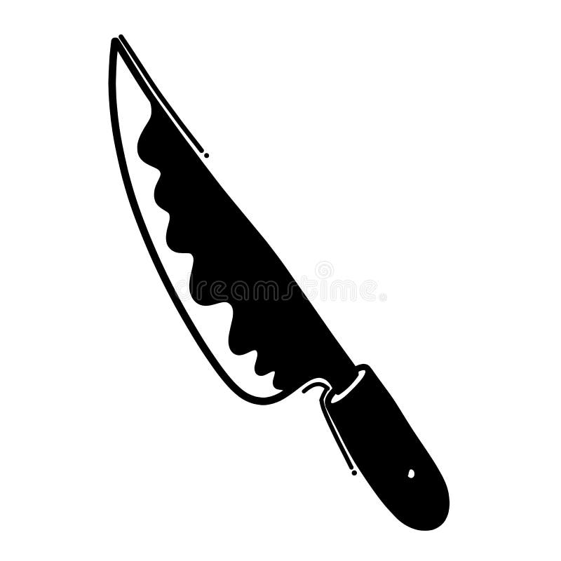 Knife Doodle Vector Icon Drawing Sketch Illustration Hand Drawn Line Eps10 Stock Vector