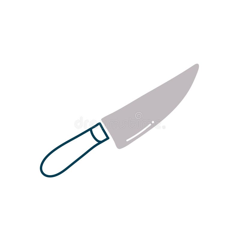 Knife Flat Style Icon Vector Design Stock Vector - Illustration of home ...