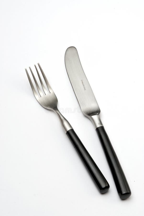 Knife and fork stock image. Image of path, elegance, dishware - 17251731