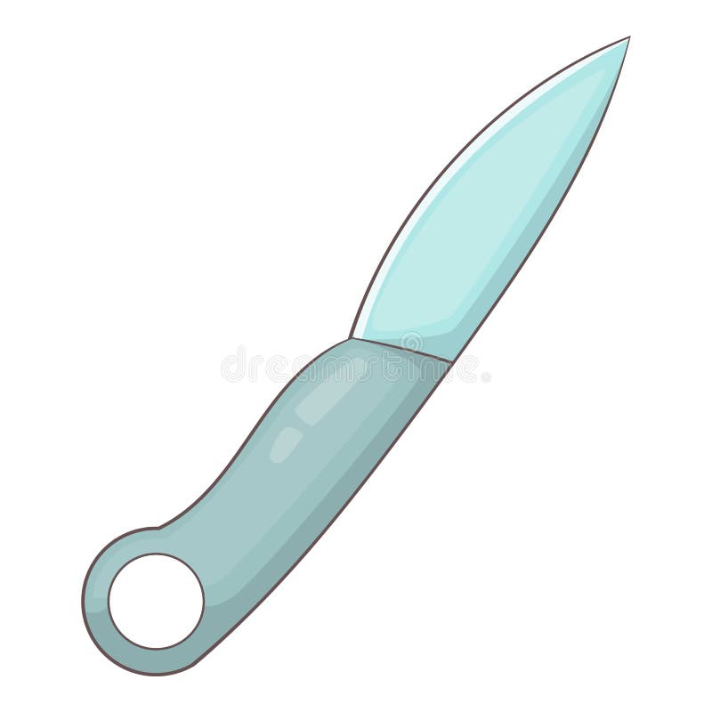 Knife icon, cartoon style stock vector. Illustration of icon - 83126055