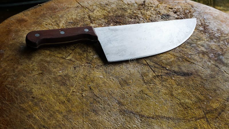 Knife Meat Cutting Tools for Cooking Meat Stock Photo - Image of chef ...