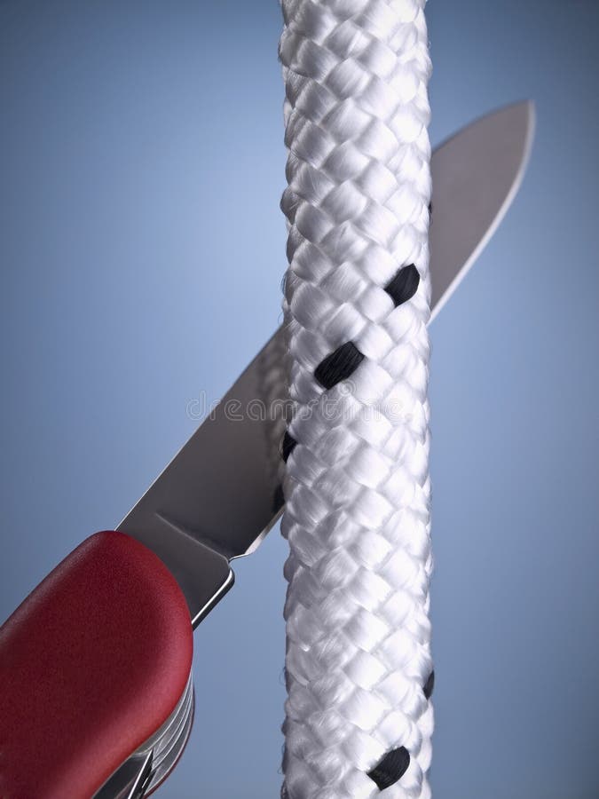 Knife and rope stock photo. Image of symbol, idea, rope - 13443982