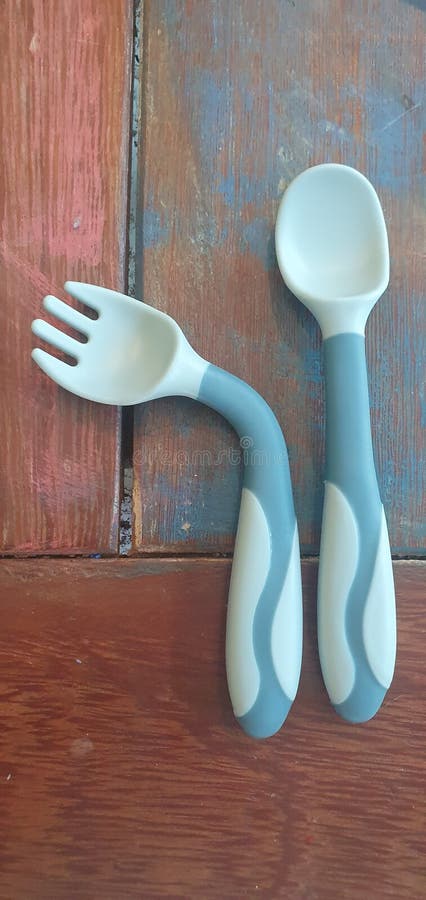 Knife and spon for kids stock image. Image of furniture - 253200645