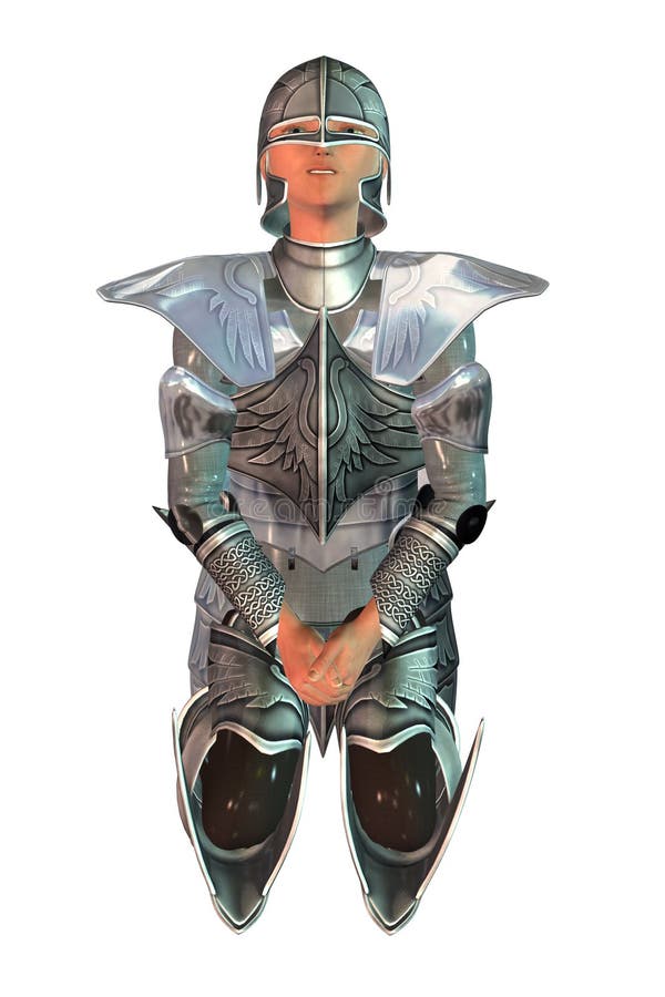 Knigh na armadura ilustração stock. Ilustração de cavaleiro - 28837059