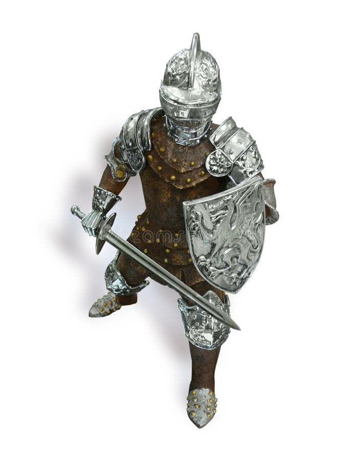 Isolated antique knight stock photo. Image of guard, antique - 1425316