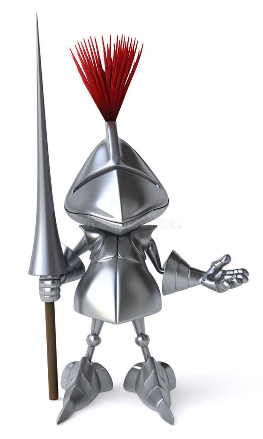 Fighting Brave Knight stock vector. Illustration of cartoon - 79400010