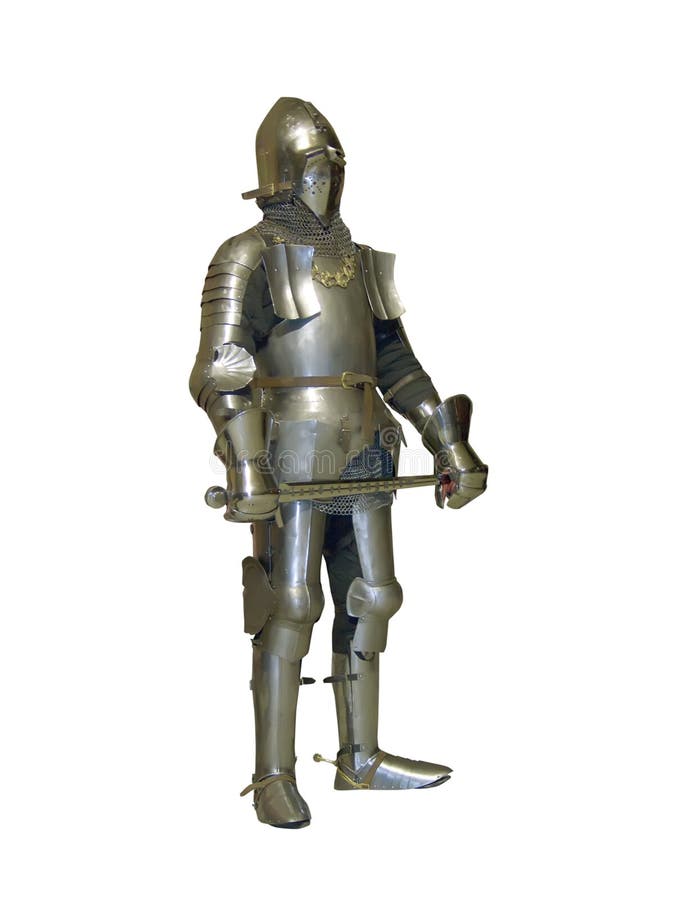 Isolated antique knight stock photo. Image of dospekh - 27691492