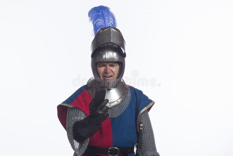 Knight Looking Surprised, Horizontal Stock Image - Image of chivalry ...