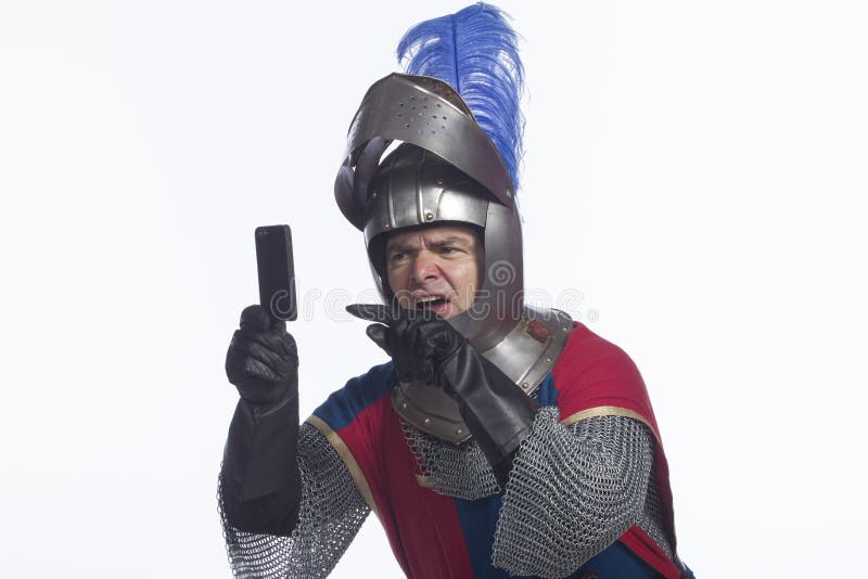 Knight Looking Surprised, Horizontal Stock Image - Image of chivalry ...