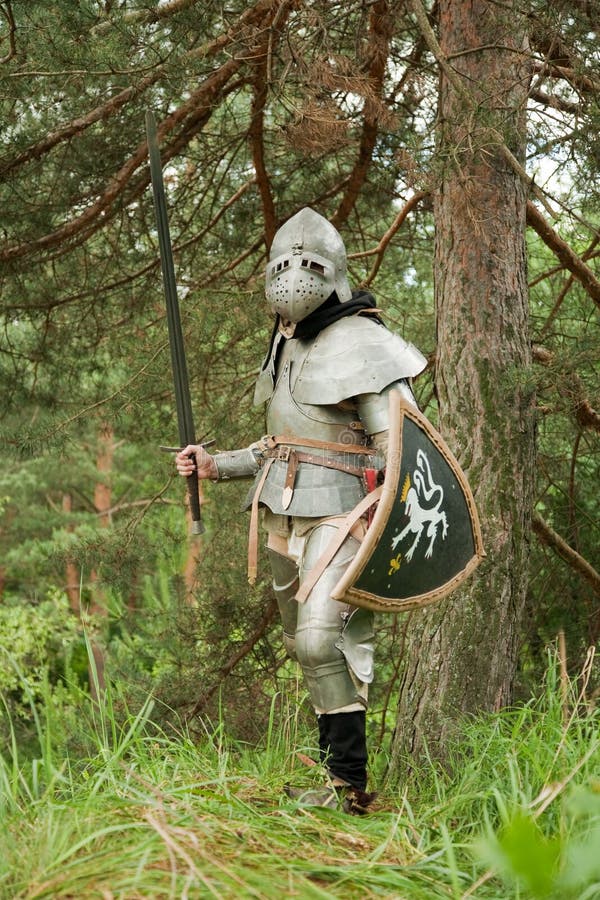 Medieval European Knights Fighting Stock Image - Image of ancient ...