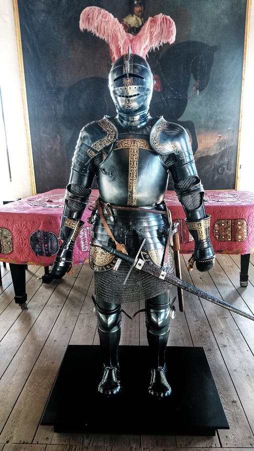 Knight armor editorial image. Image of danish, castle - 129221685