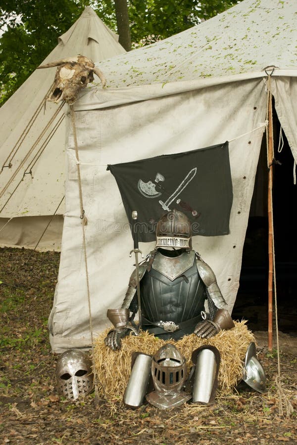 Knight armor stock image. Image of helm, tent, knights - 32817857
