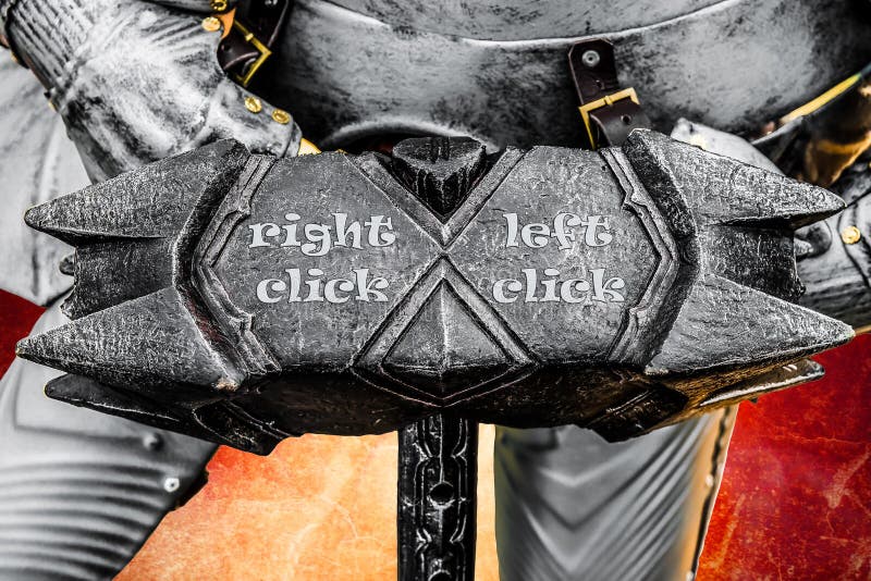 Knight Armor and War Hammer Stock Image - Image of europe, historic ...