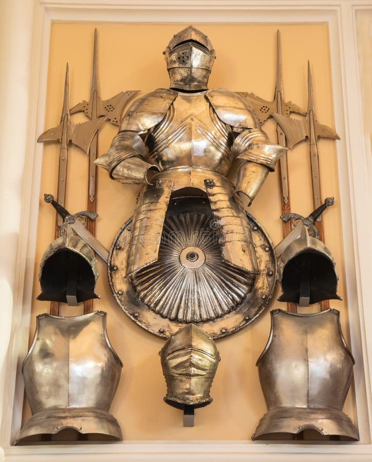 Shield and halberd stock photo. Image of impressive - 126117564