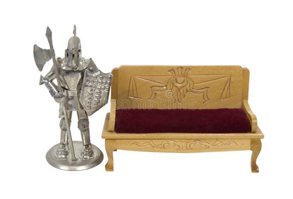 Knight and bench stock photo. Image of chestpiece, abused - 12017462