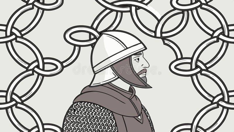 Knight Chainmail Armor, Medieval Warrior Vector Design Illustration ...