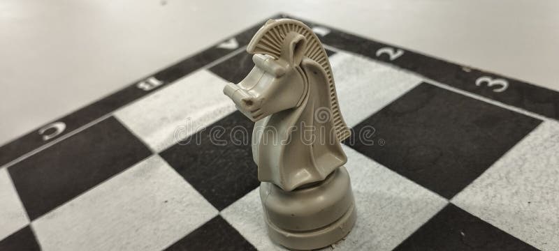 Knight in a Chess Game Moves To Form an L Pattern Stock Photo - Image ...