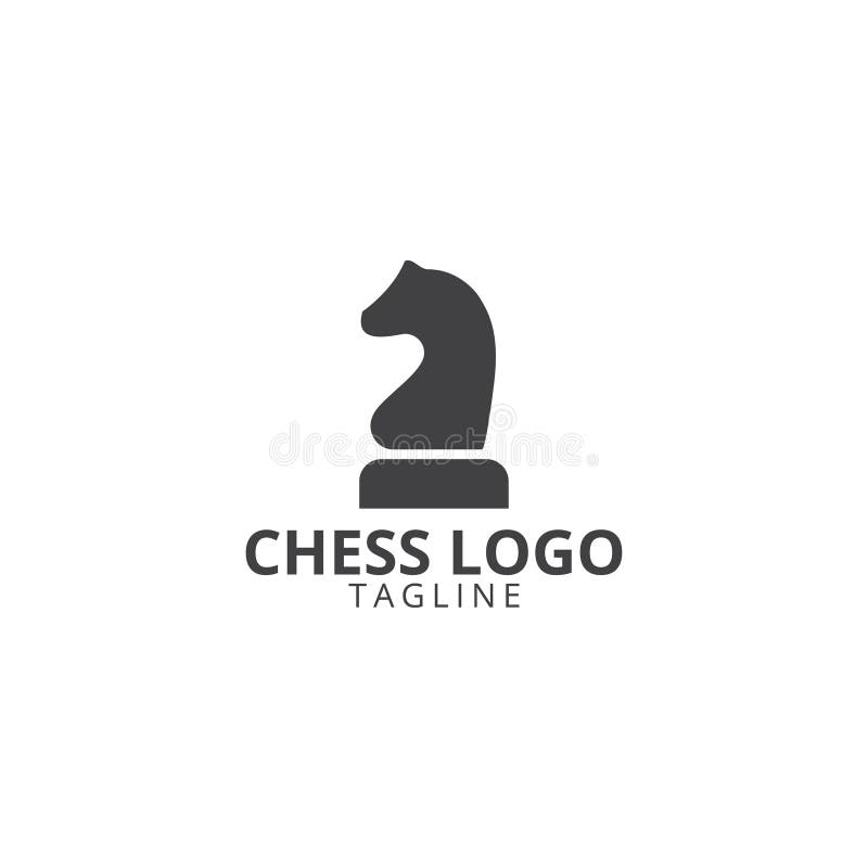 Knight Chess Logo Design Template Stock Vector - Illustration of vector ...