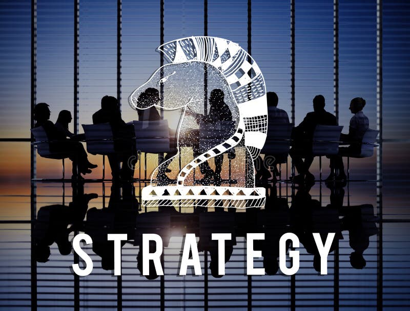 Knight Chess Piece Strategy Graphic Concept Stock Image - Image of ...