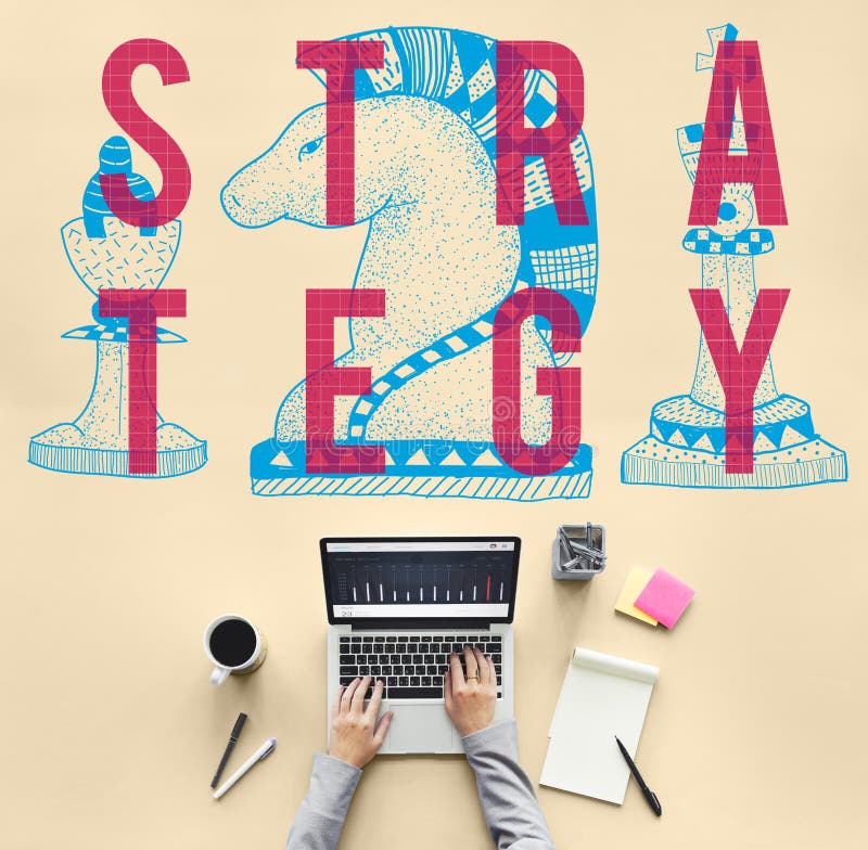 Knight Chess Piece Strategy Graphic Concept Stock Image - Image of ...