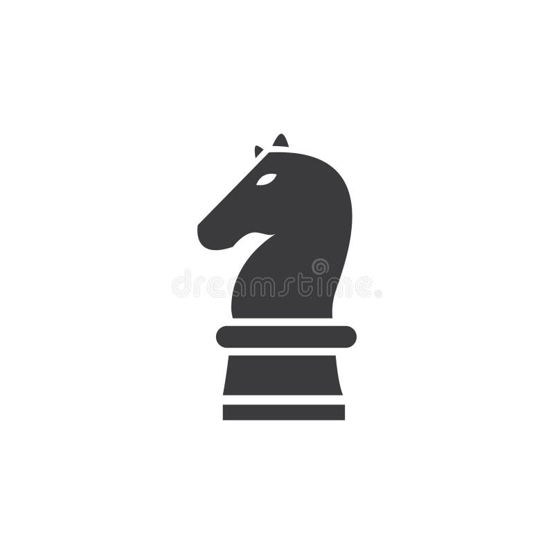 Knight Chess Piece. Vector Illustration Decorative Design Stock Vector ...