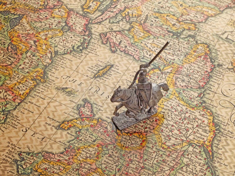 Knight-conqueror stock photo. Image of history, paper - 15780126